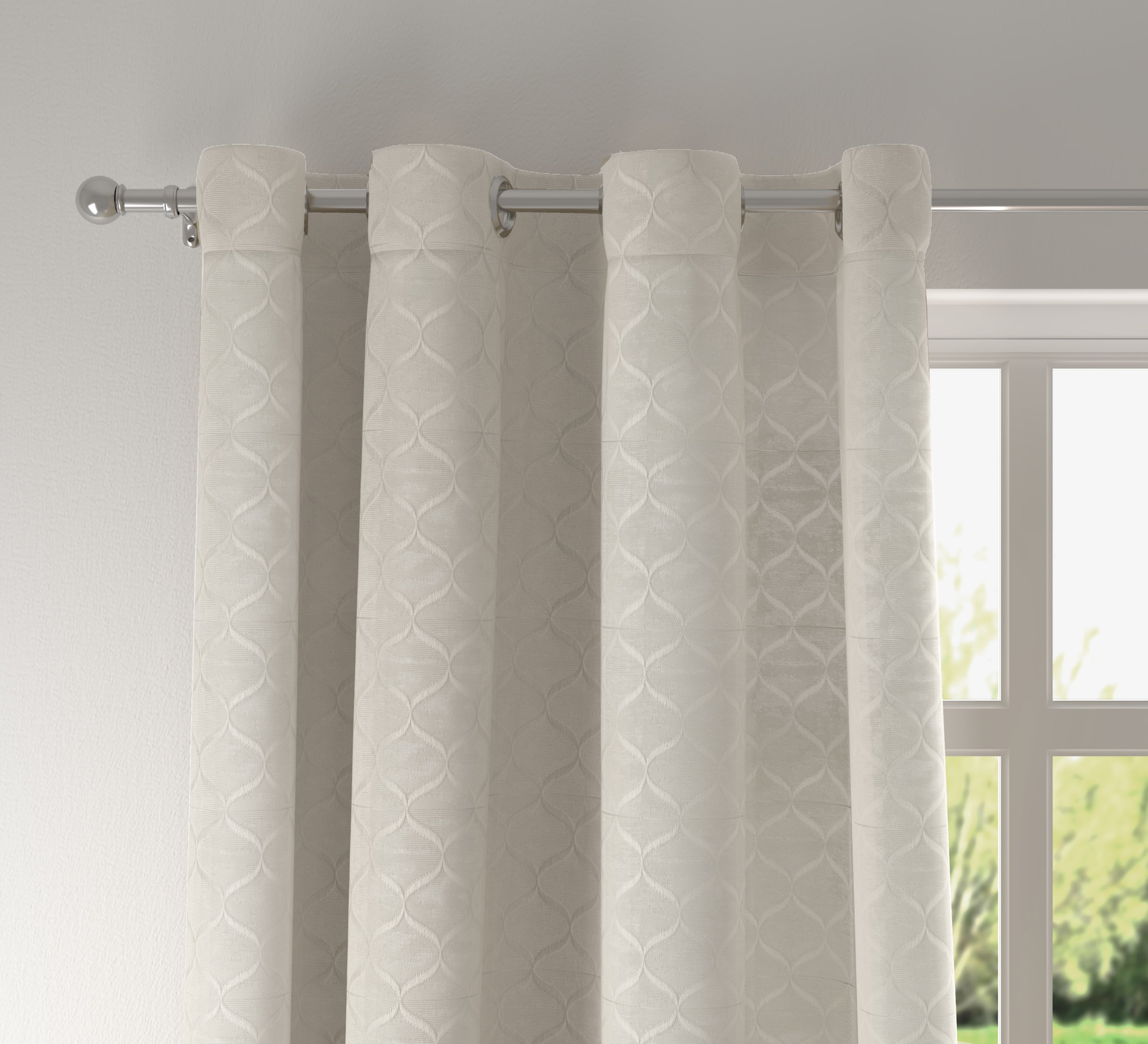 Foliate Curtain- Oyster